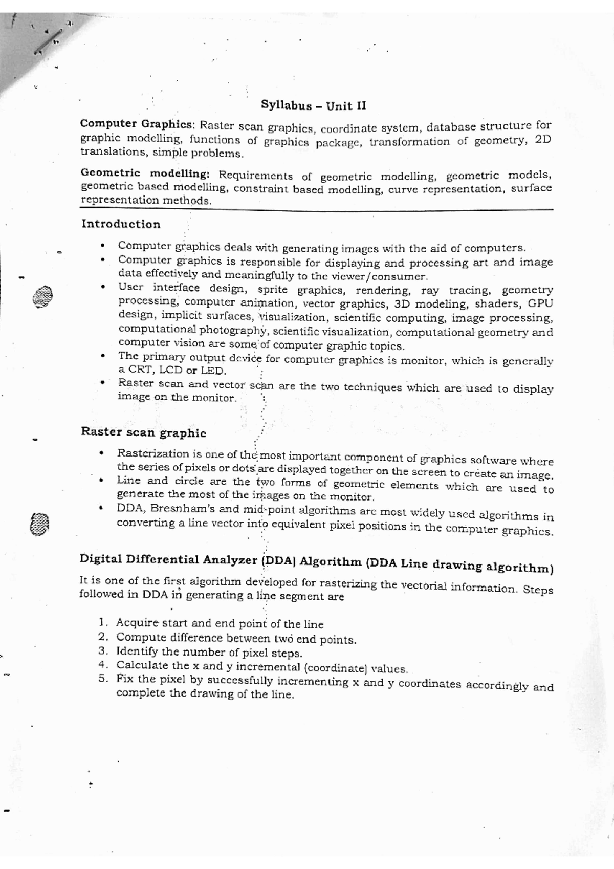 Unit 2 CAD-CAM - math notes - Engineering Mathematics - RIT - Studocu