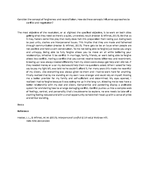 Conflict Log 1 COM-312 - 1 Conflict Log 1 Ross Foreman Grand Canyon ...