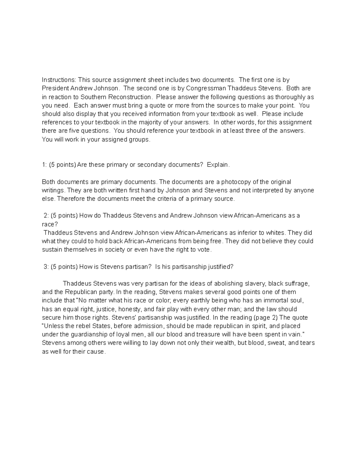 HIST 1260 Source Assignment 1 - Instructions: This source assignment sheet includes two ...