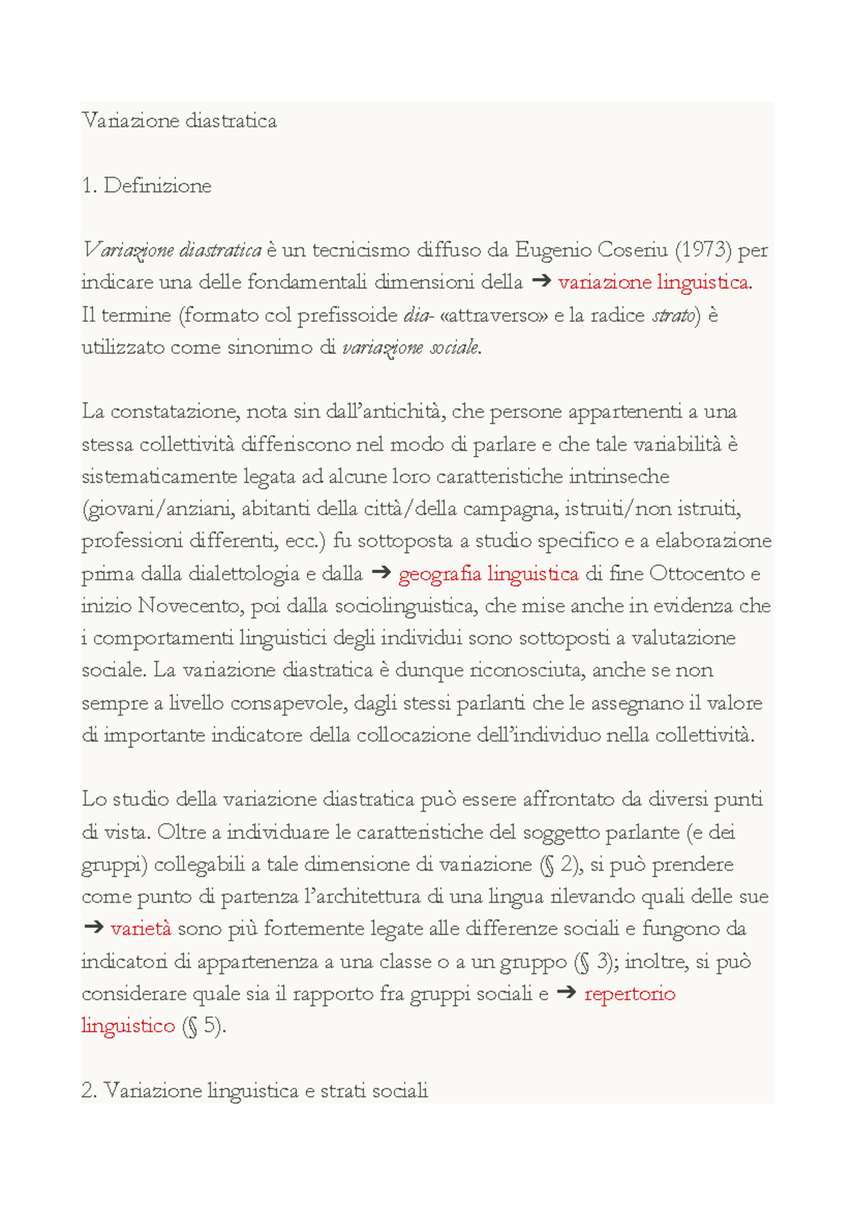 Variazione diastratica - Variazione diastratica Definizione Variazione ...
