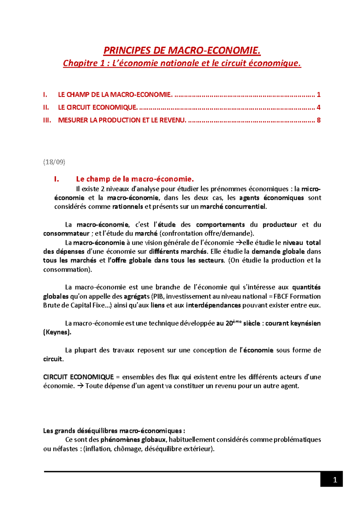Principes DE Macro- Economie - Warning: TT: undefined function: 32 Warning: TT: undefined ...