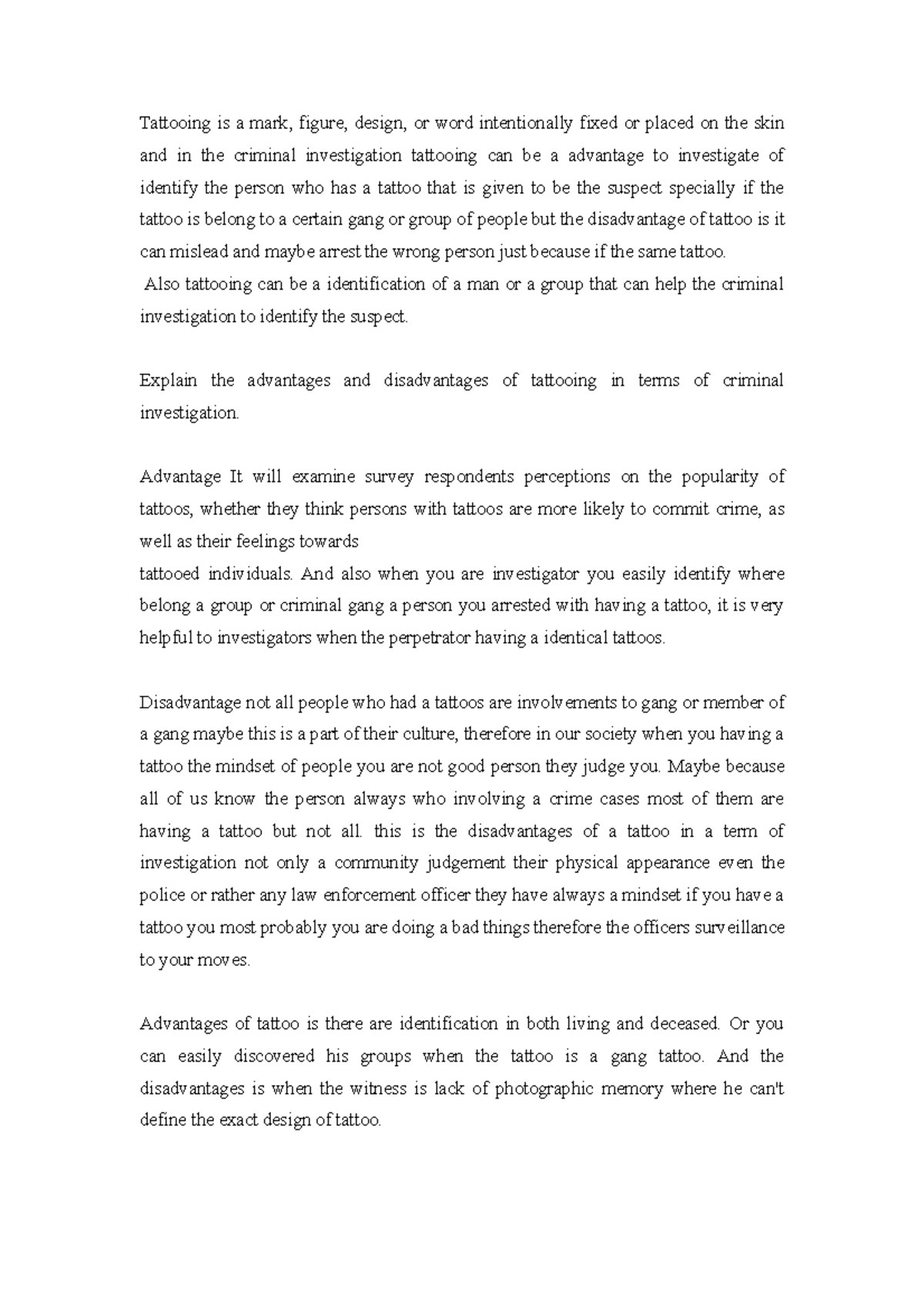 Z3-4 - BTVTED Lecture no 3-4 CDE1 - Tattooing is a mark, figure, design ...