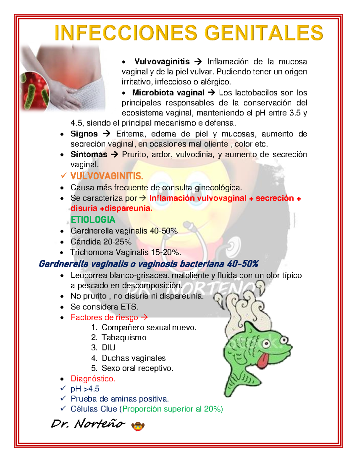 Infecciones vulvovaginales G&O Enarm 2020 - Dr. Norteño Vulvovaginitis ...