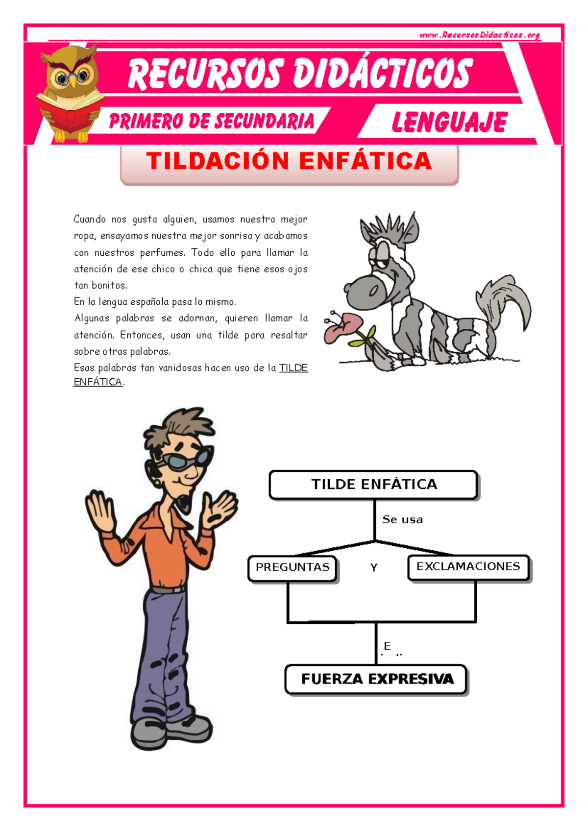 La Tildación Enfática para Primero de Secundaria - TILDACIÓN ENFÁTICA ...