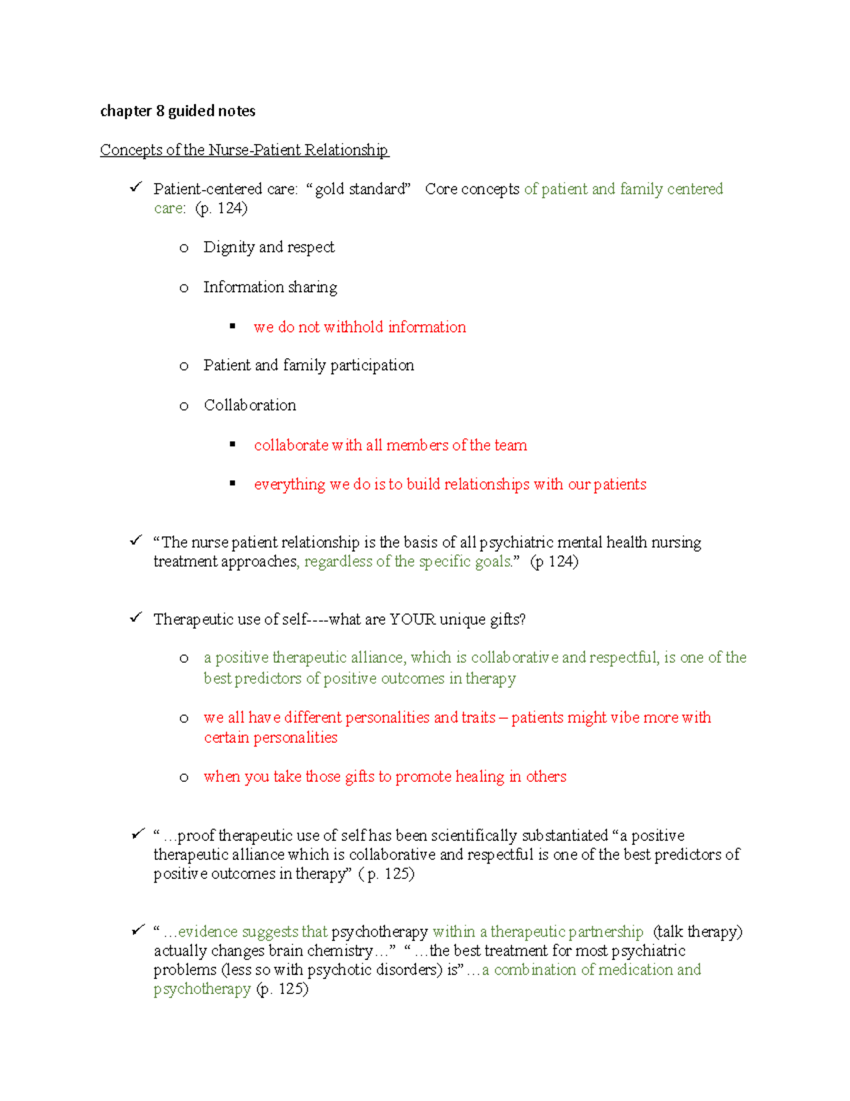 Chapter 8 guided notes - chapter 8 guided notes Concepts of the Nurse ...