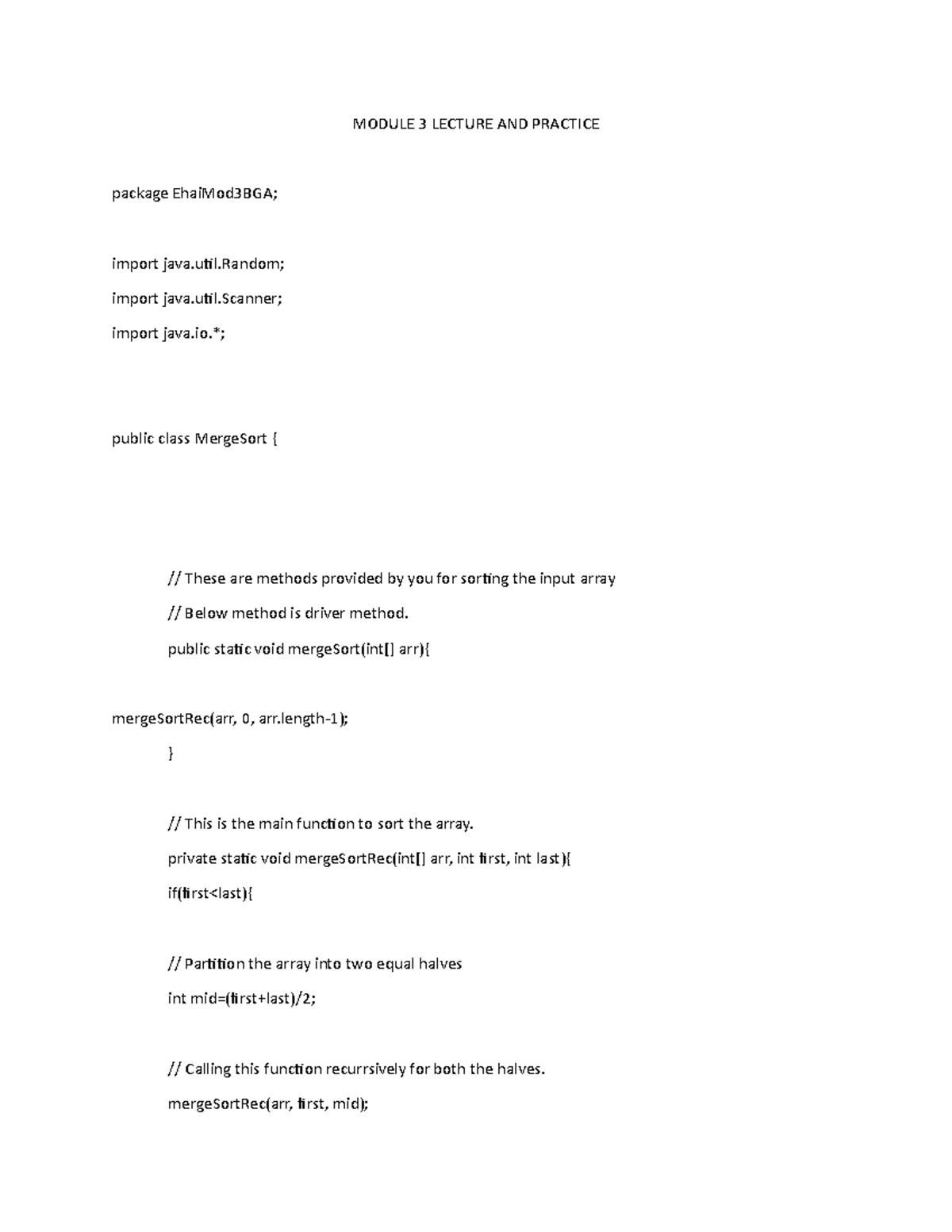 Module 3 Lecture And Practice Module 3 Lecture And Practice Package 5528