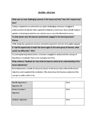 CAPS Life Skills English Gr R-3 FS - - Studocu