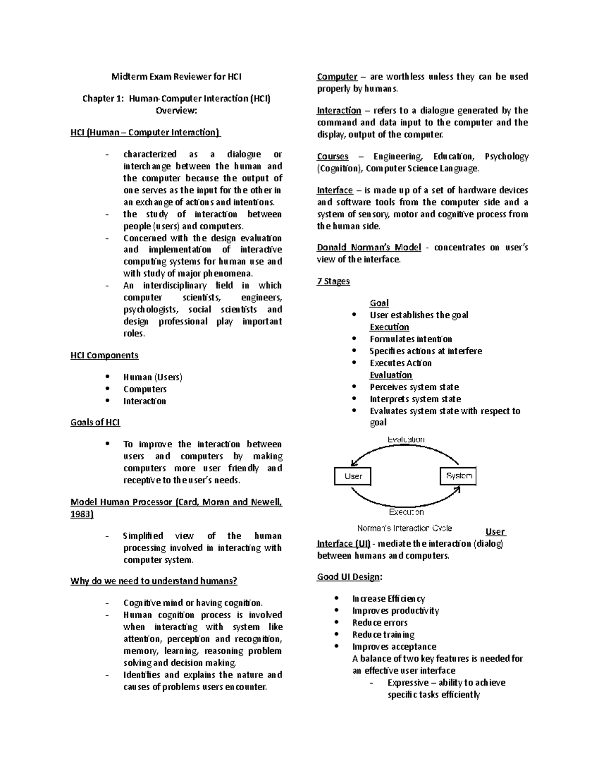 Human-Computer Interaction - the study of interaction between people ...