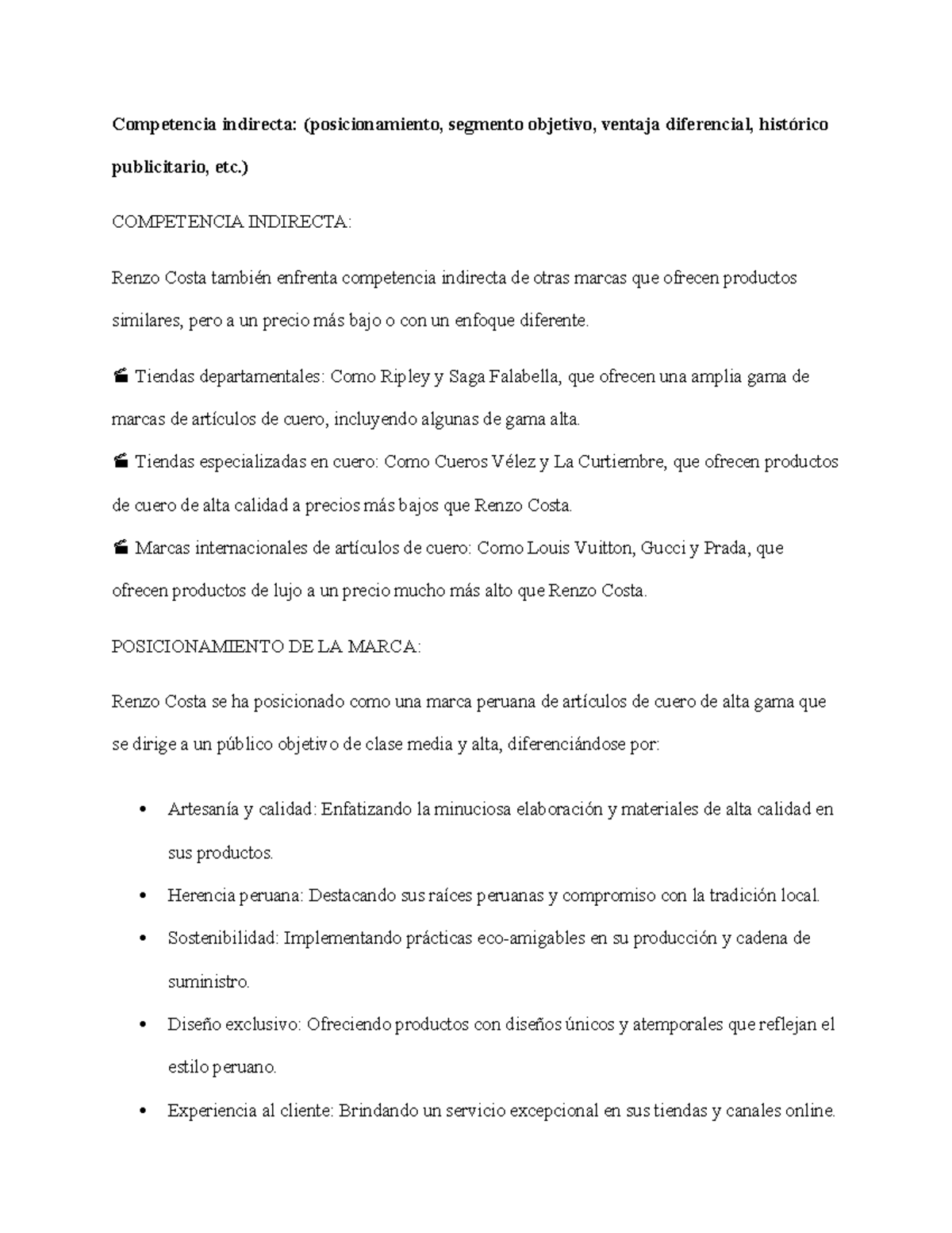 Competencia indirecta - Milagros - Competencia indirecta ...