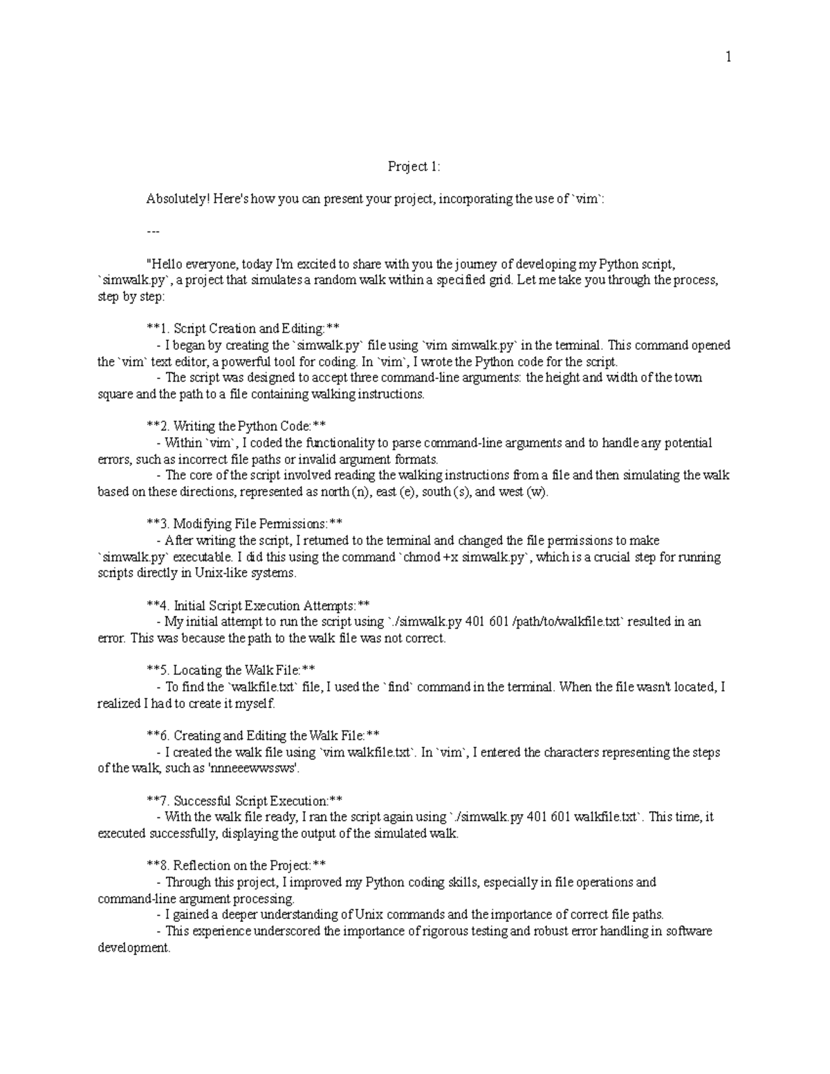 Project 123 - Writing program induvidual - 1 Project 1: Absolutely ...