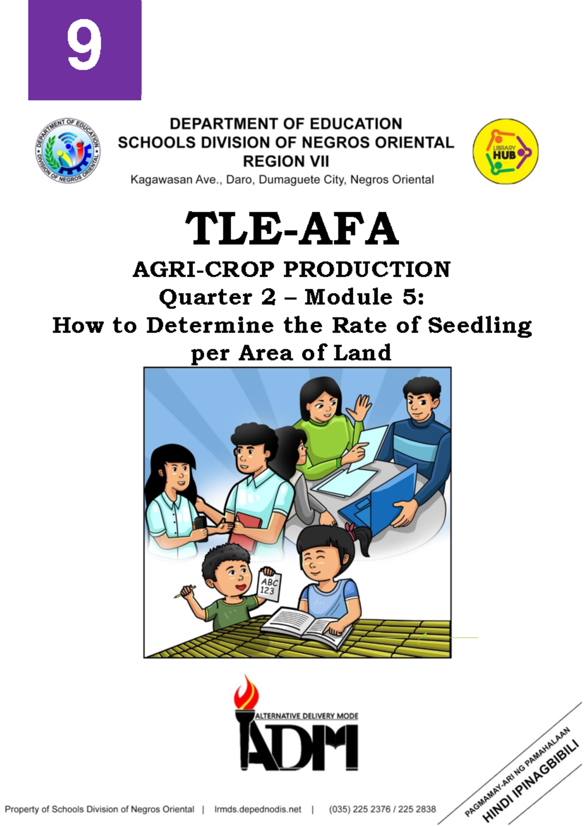 AFA Agri-Crop 9 Q2W5 - TLE-AFA AGRI-CROP PRODUCTION Quarter 2 – Module ...