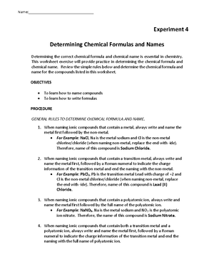 Exploring Density caroline lab - CHEMISTRY Exploring Density ...