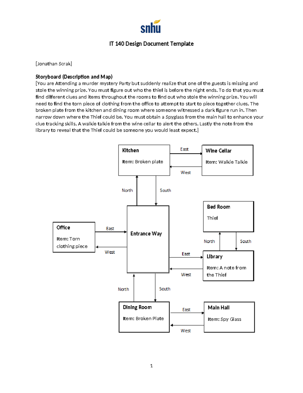 IT 140 Design final project one - IT 140 Design Document Template ...