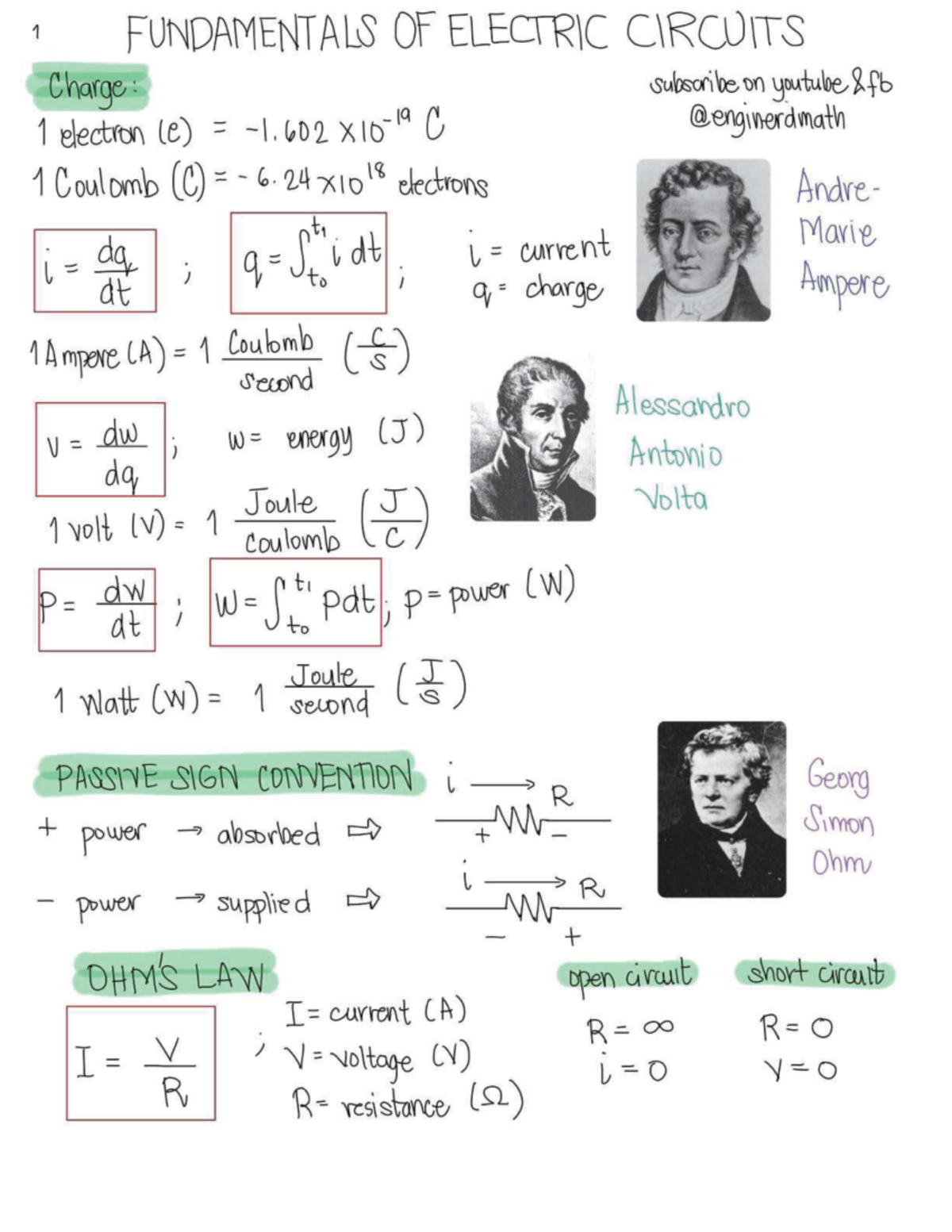 Electrical Circuits Notes 1 - Mechanical engineering - Studocu