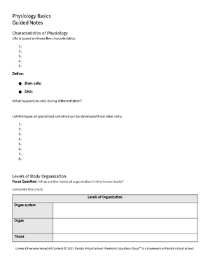 Tissues notes - ....... - TISSUES Tissues are defined as - Studocu