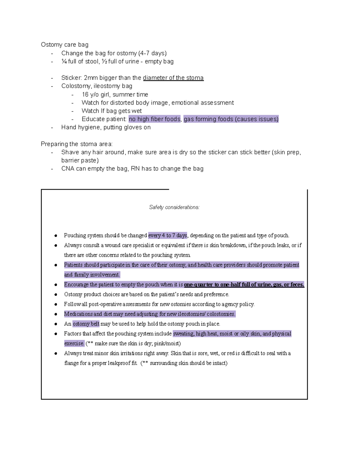 Ostomy Care Notes - wertyu - Ostomy care bag - Change the bag for ...