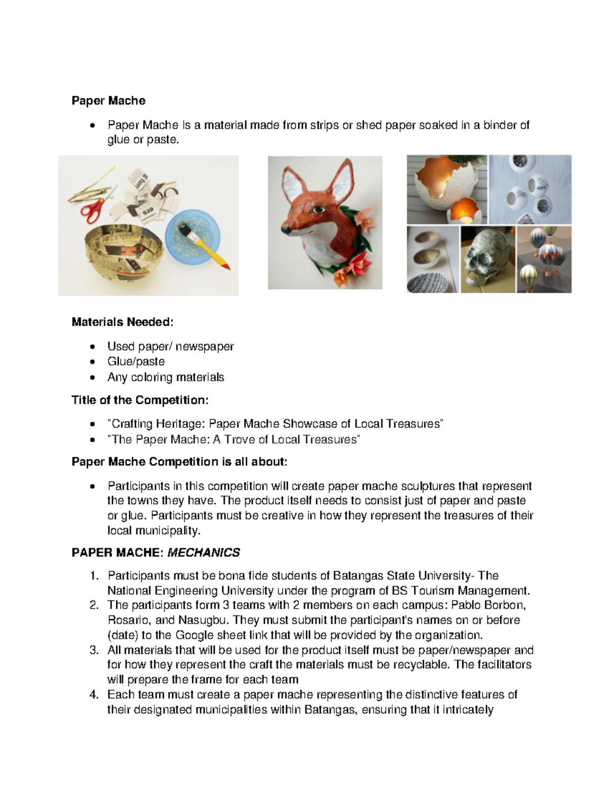 Paper Mache - none - Paper Mache Paper Mache Is a material made from ...