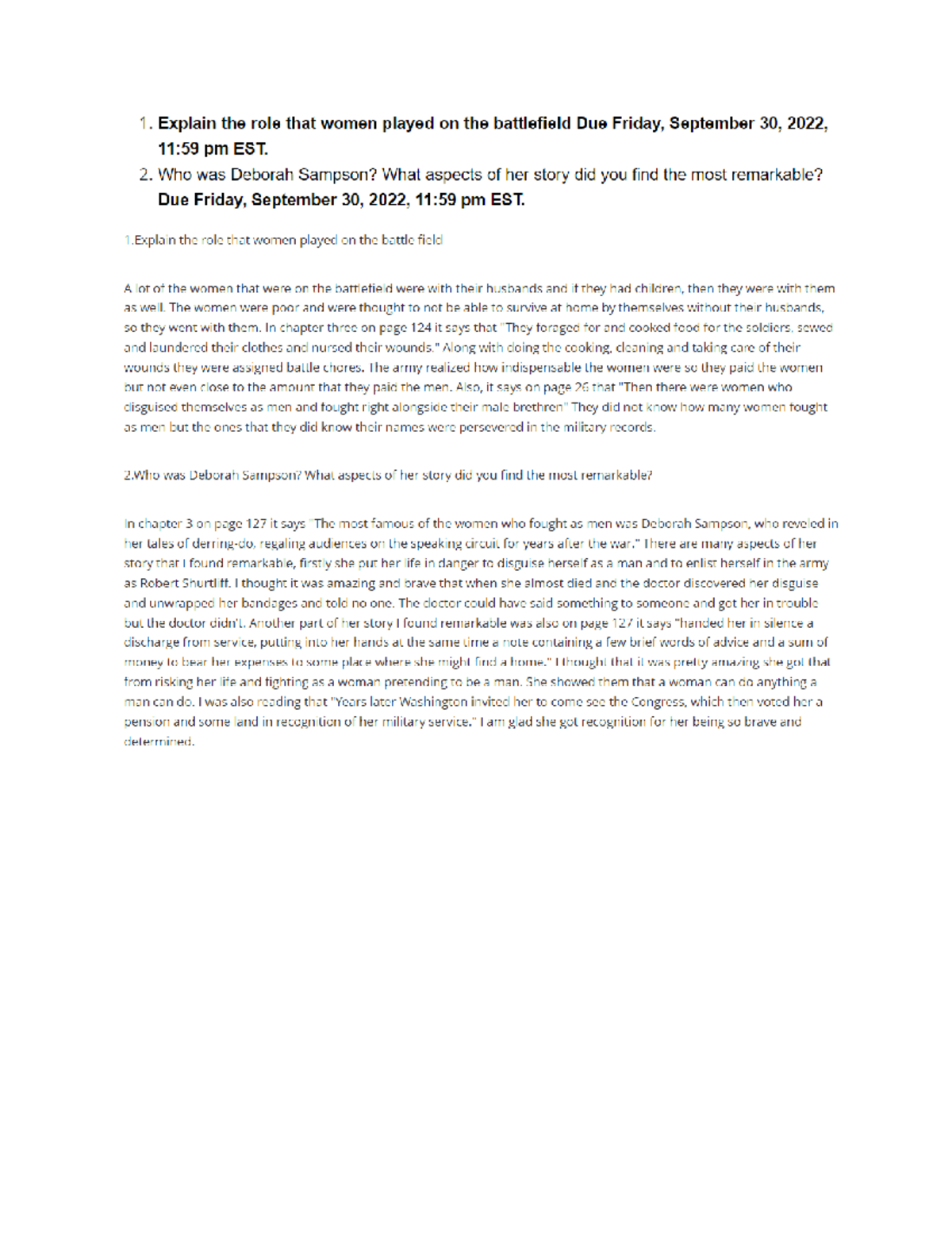 His 265 ch 3 founding mothers - 1. Explain the role that women played ...