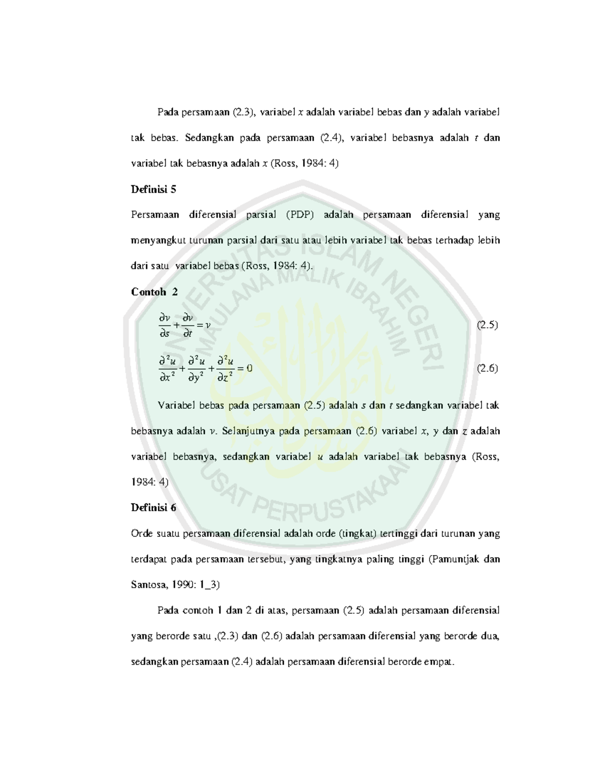 Penyelesaian Numerik Sistem Persamaan Diferensial Lotka Volterra dengan ...
