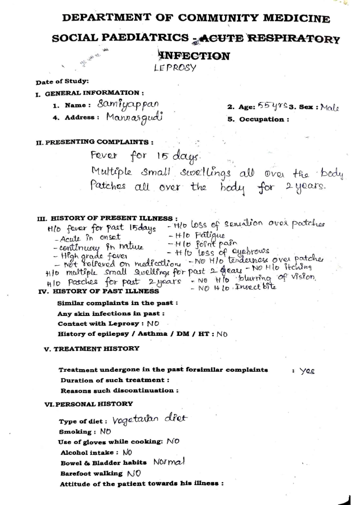 Leprosy pdf - Prof 2 final sample - Studocu