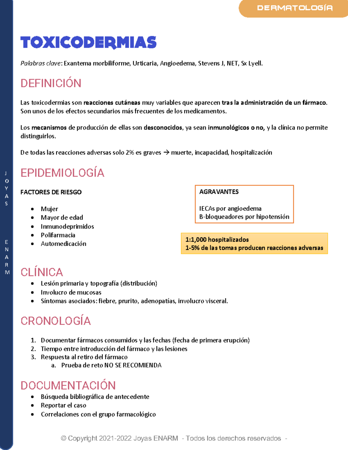 Toxicodermias (Exantema Morbiliforme, Urticaria, Stevens Johnson y ...