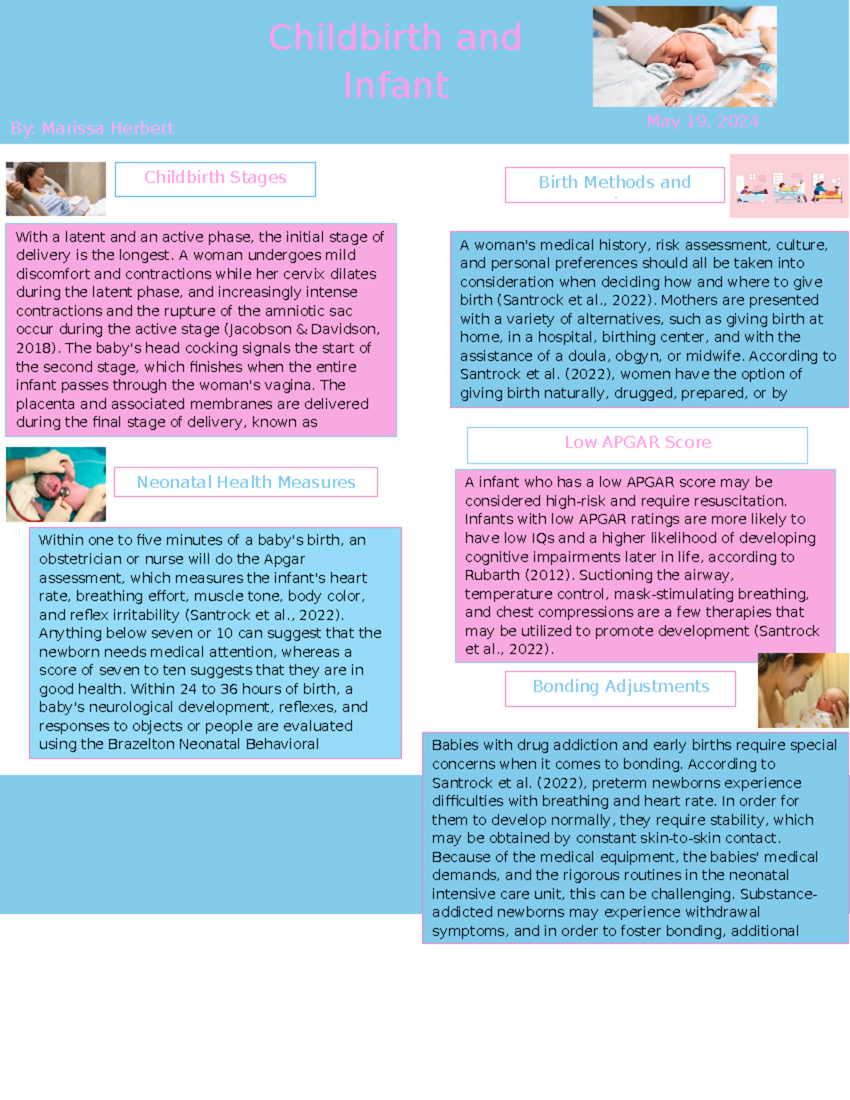 Childbirth and Infant Development Project and Presentation - Childbirth ...