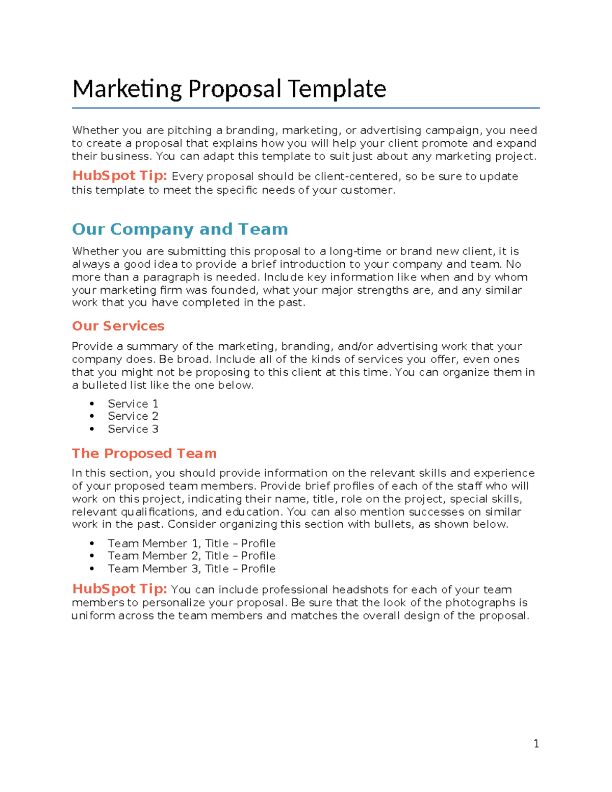 Marketing proposal file word - Marketing Proposal Template Whether you ...