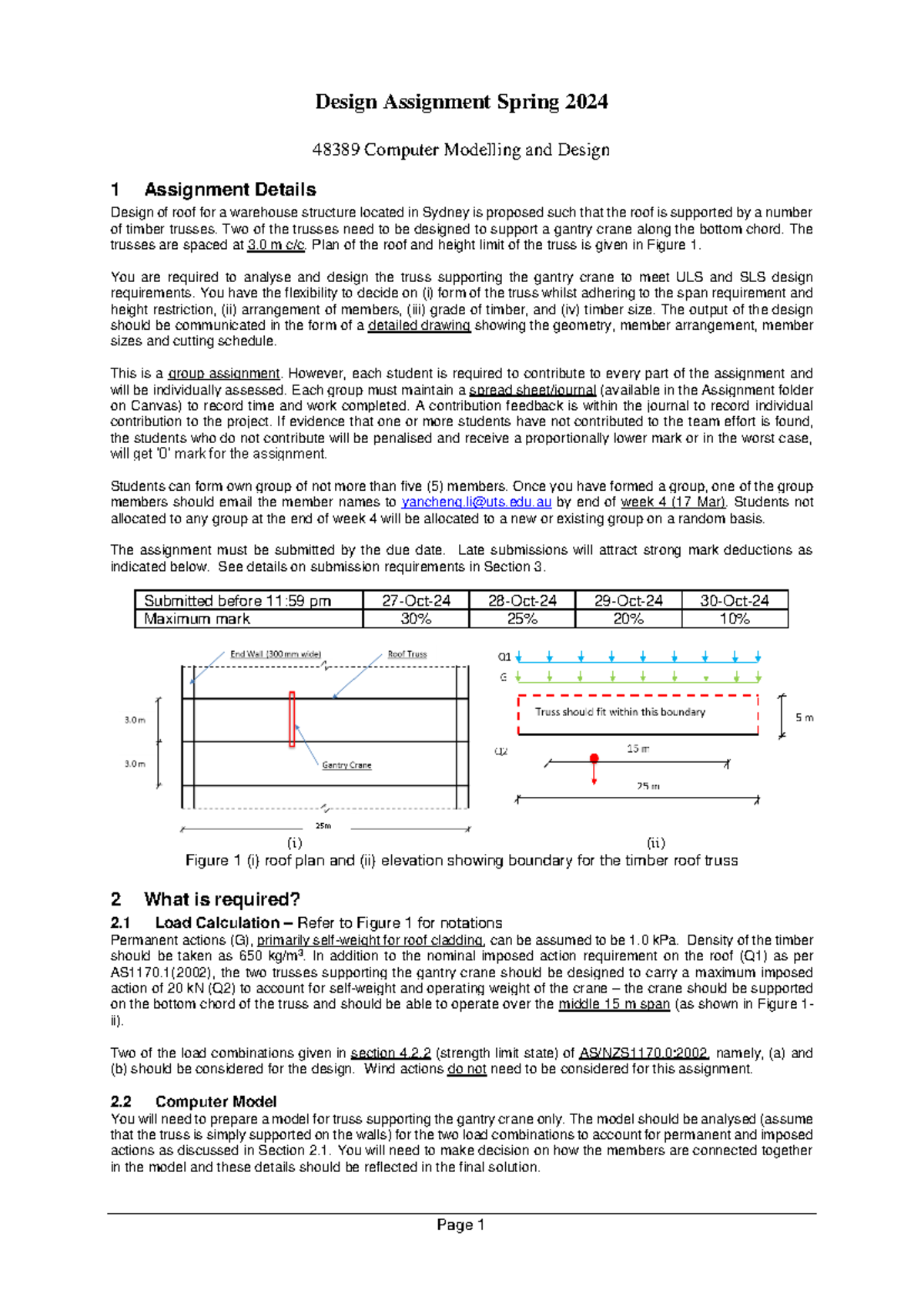 Computer Modelling Design Assignment S2024 Page 1 Design Assignment Spring 2024 48389 Computer 8978