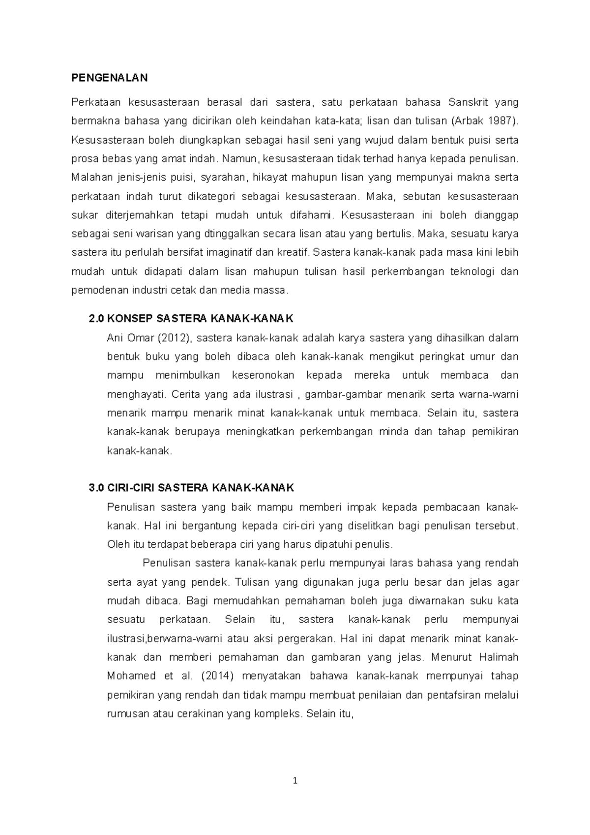 464132537 Tugasan 1 docx - PENGENALAN Perkataan kesusasteraan berasal ...