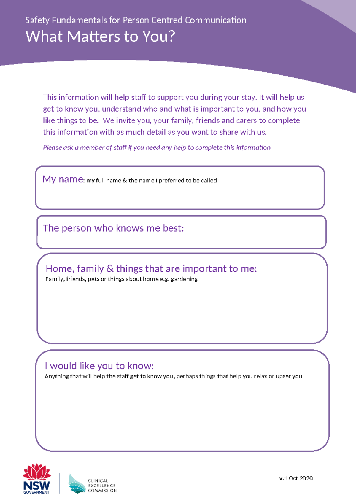 What-Matters-To-You-Template - Safety Fundamentals for Person Centred ...