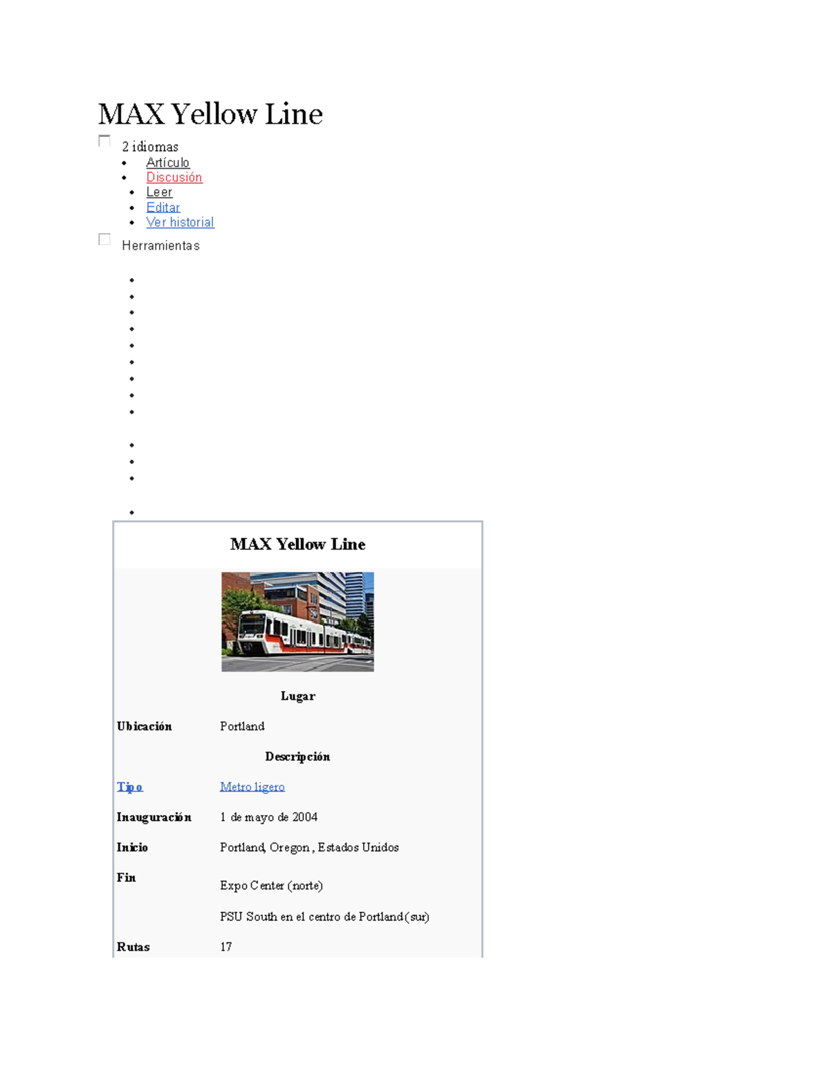 11 - Informativo - MAX Yellow Line 2 idiomas Artículo Discusión Leer ...
