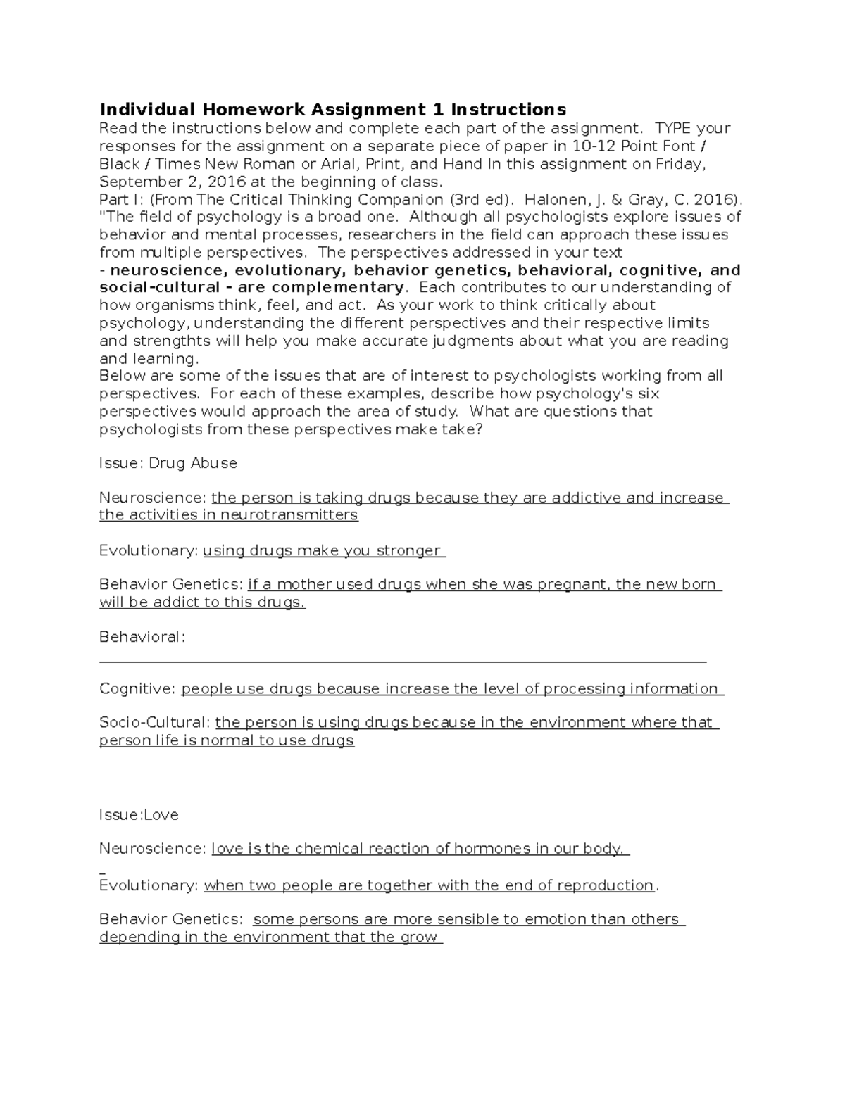 HW 1 - Individual Homework Assignment 1 Instructions Read the ...