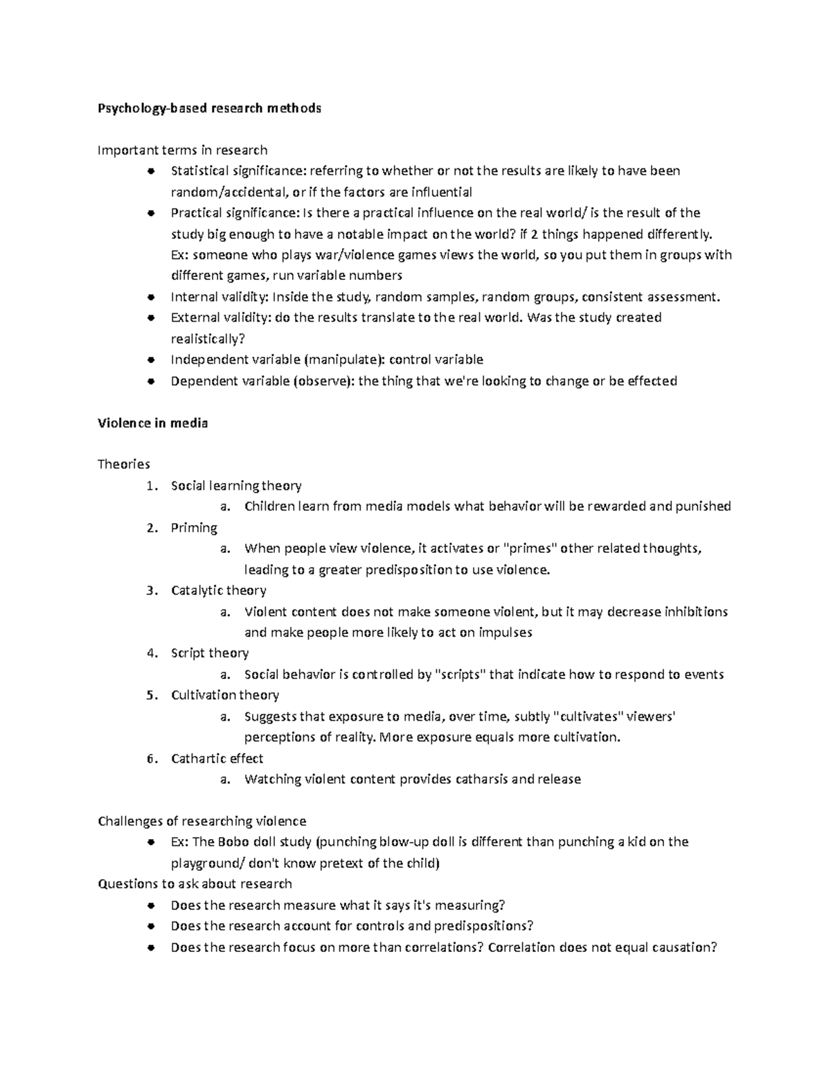 Psychology-based research methods - Psychology-based research methods ...