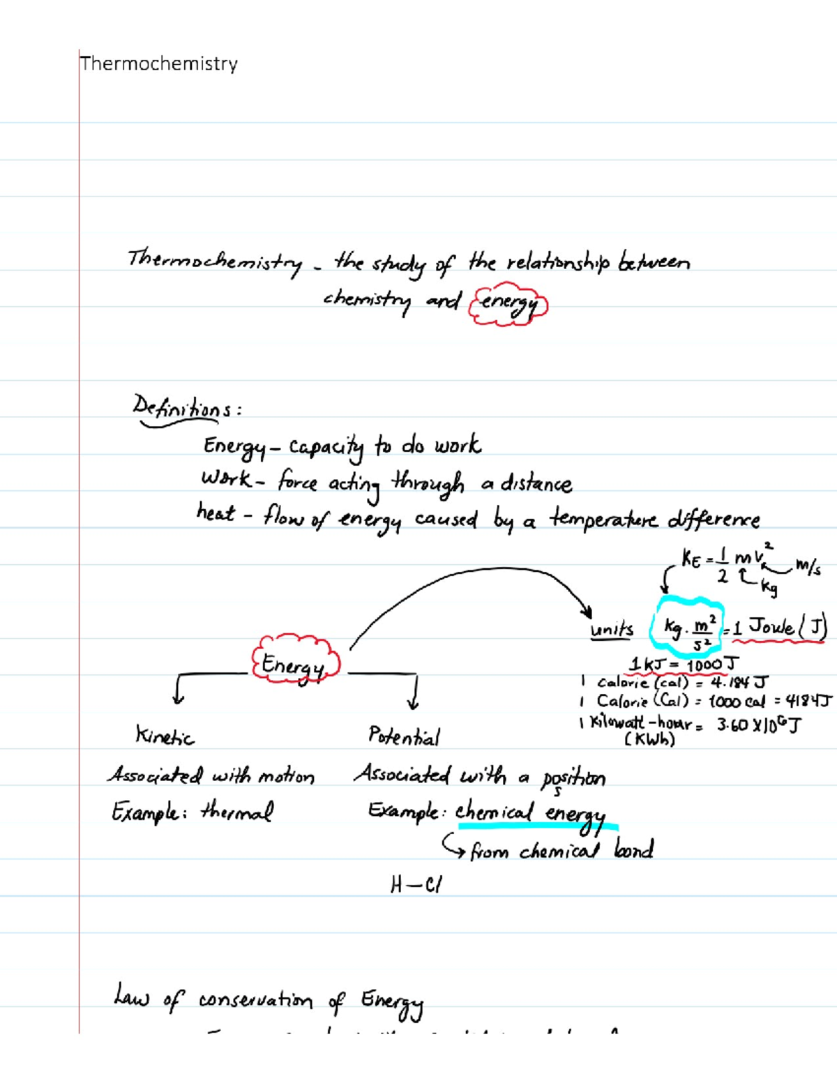 Thermochemistry Day 1 - CHEM 1300 - Studocu