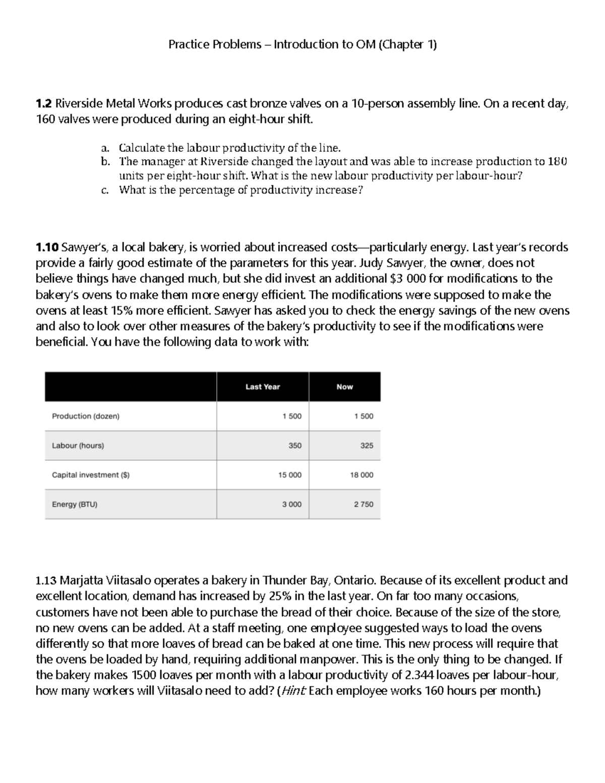 [Practice Problems] Introduction to Management - Practice Problems ...