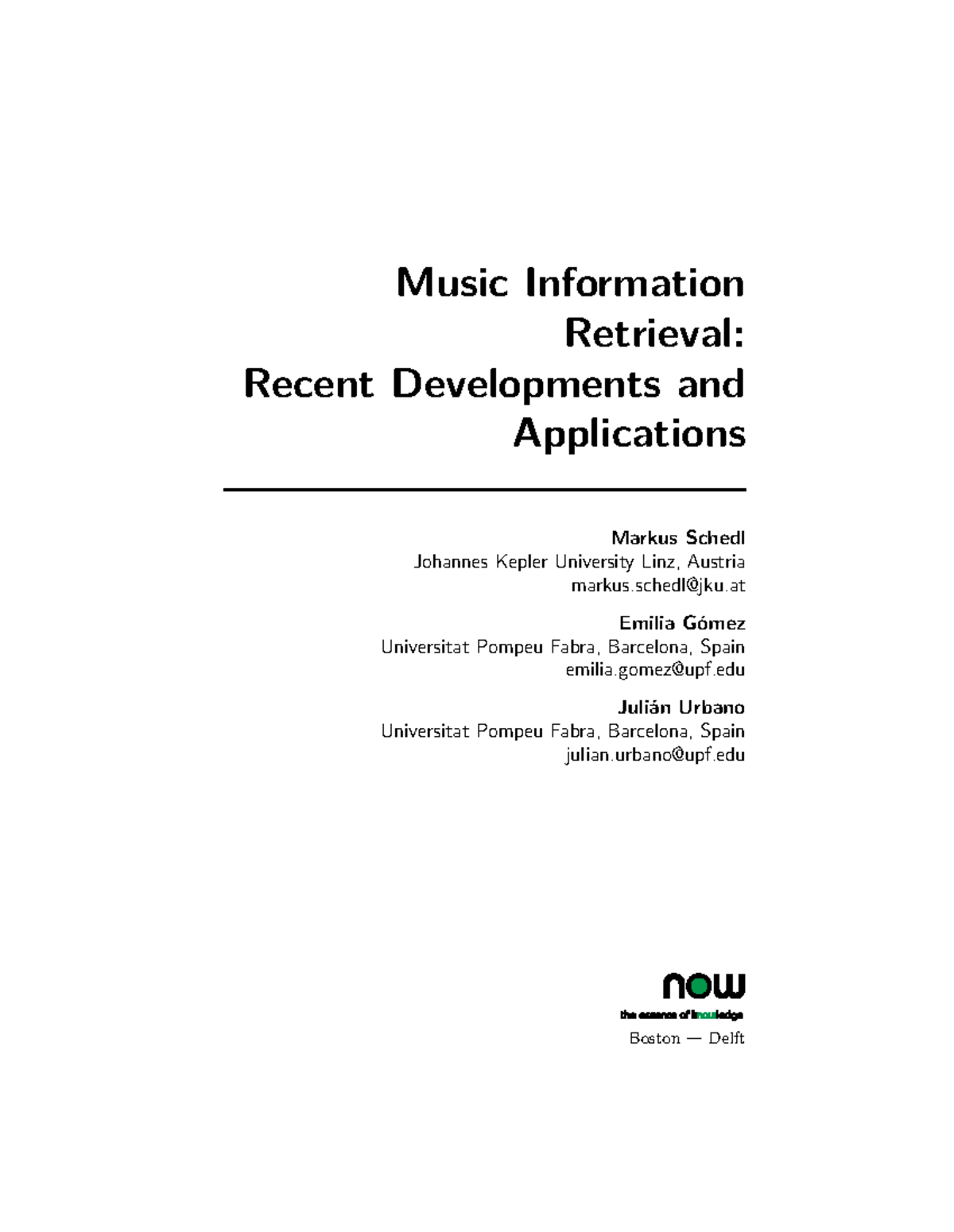 9781601988072-summary - Music Information Retrieval: Recent ...