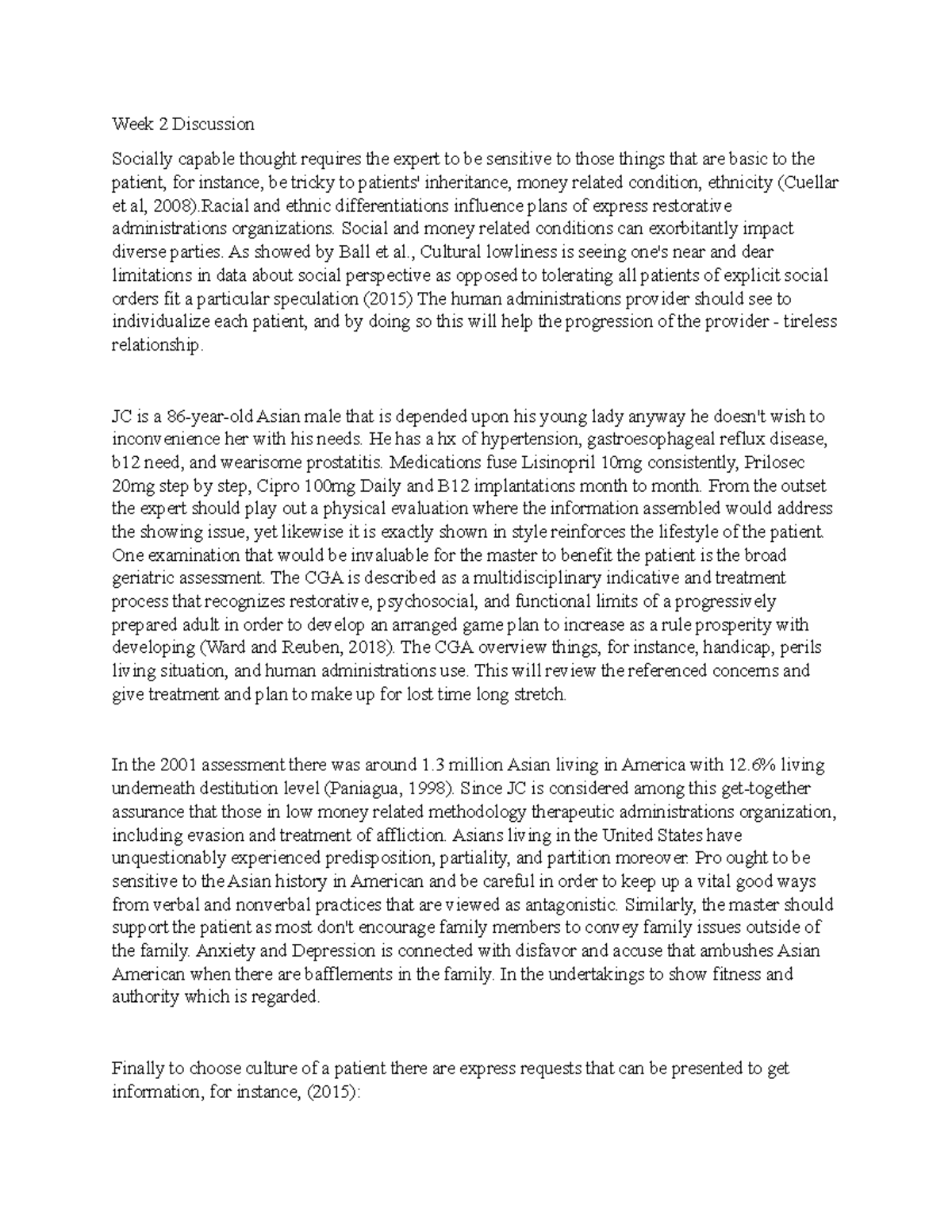 Week 5 Discussion 2 - Essay - Week 2 Discussion Socially capable ...