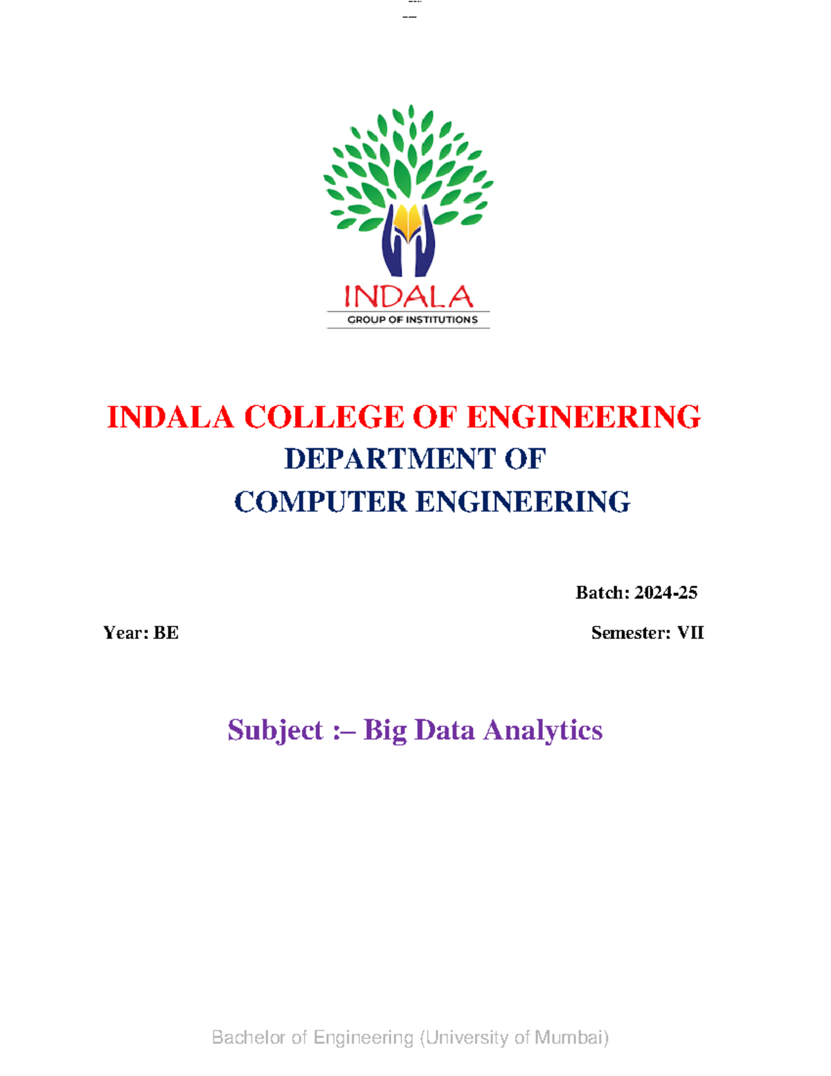 Big-data-analytics-lab-manual (1) (1) - lOMoAR cPSD| 44478677 INDALA ...