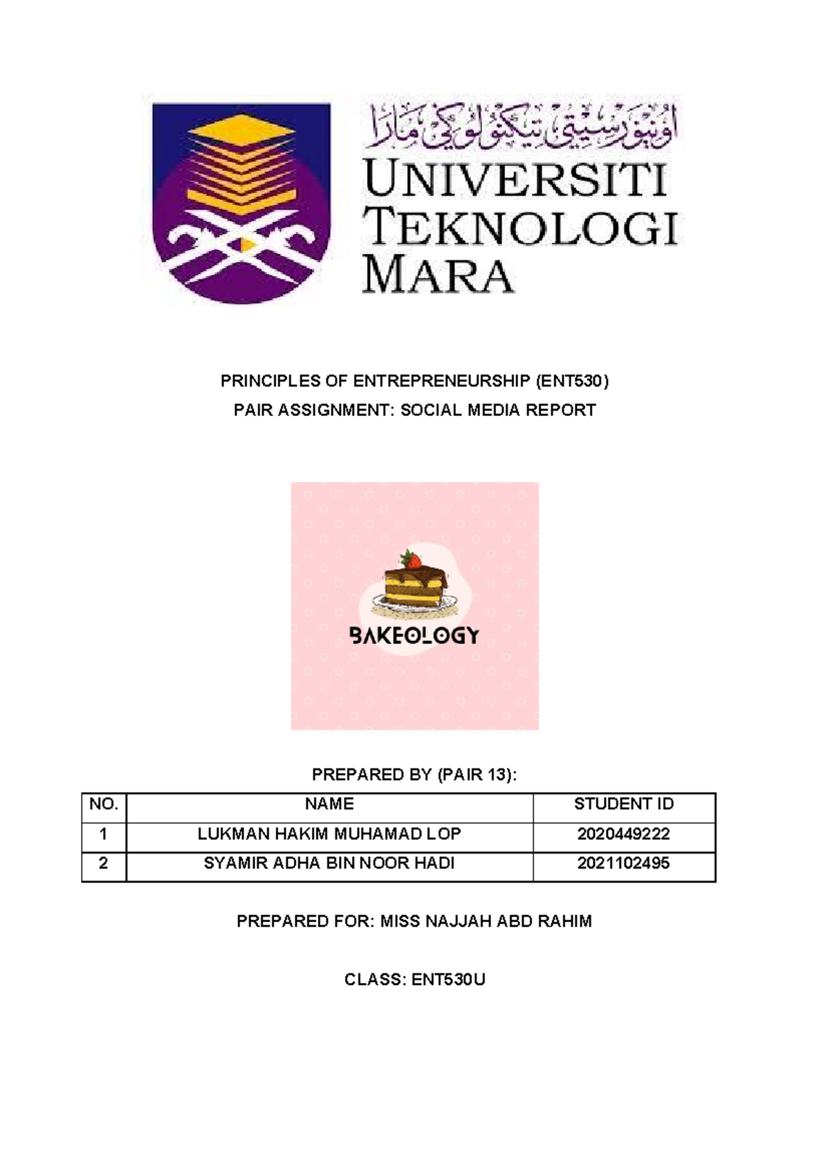 71796 - Hdgchvhb - PRINCIPLES OF ENTREPRENEURSHIP (ENT530) PAIR ...