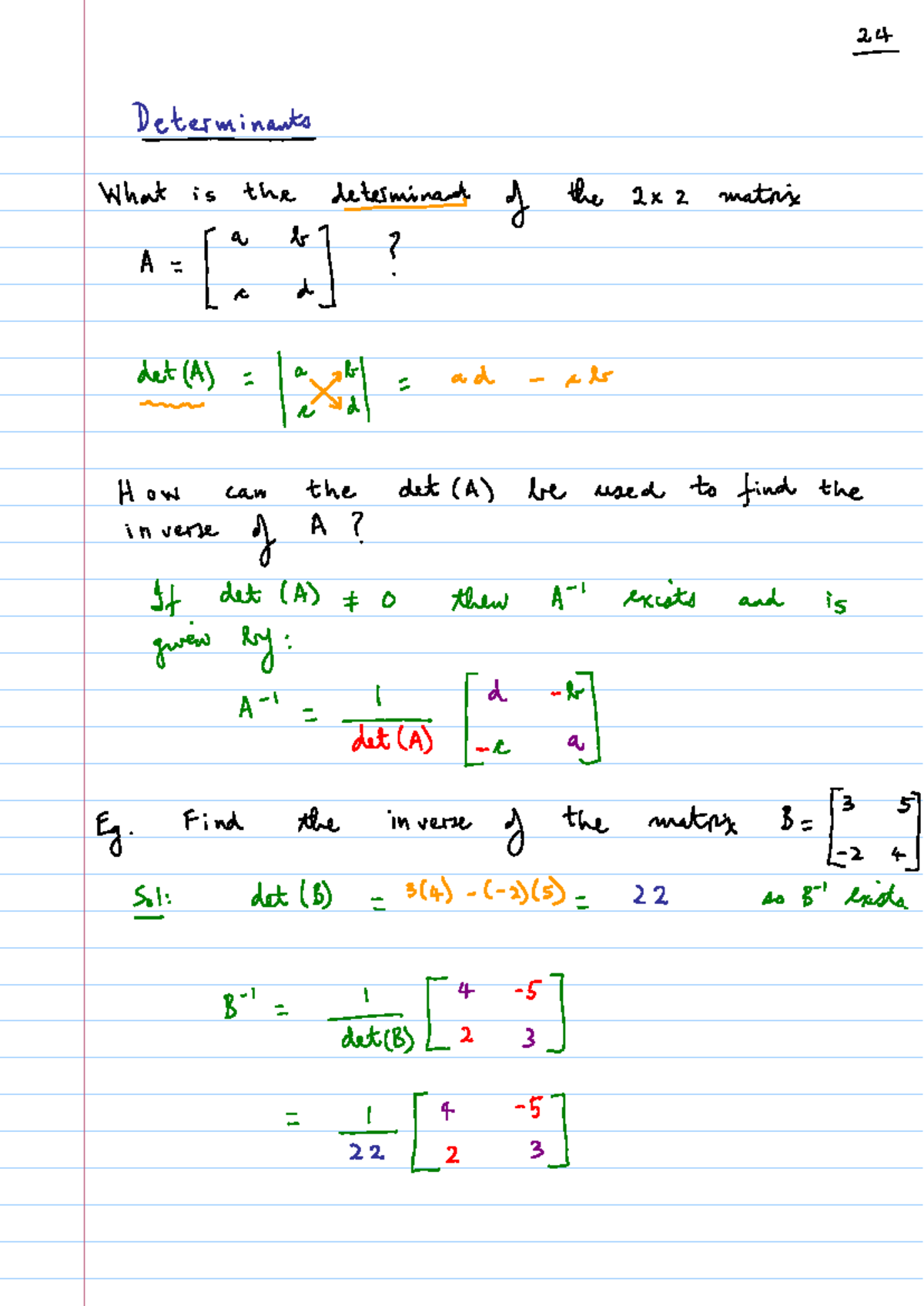 09 Determinants - MATH140 - Studocu