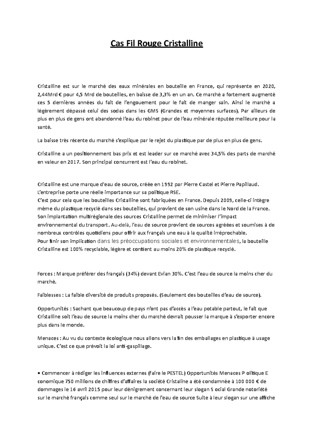 Cas Fil Rouge Cristalline - Cas Fil Rouge Cristalline Cristalline est ...