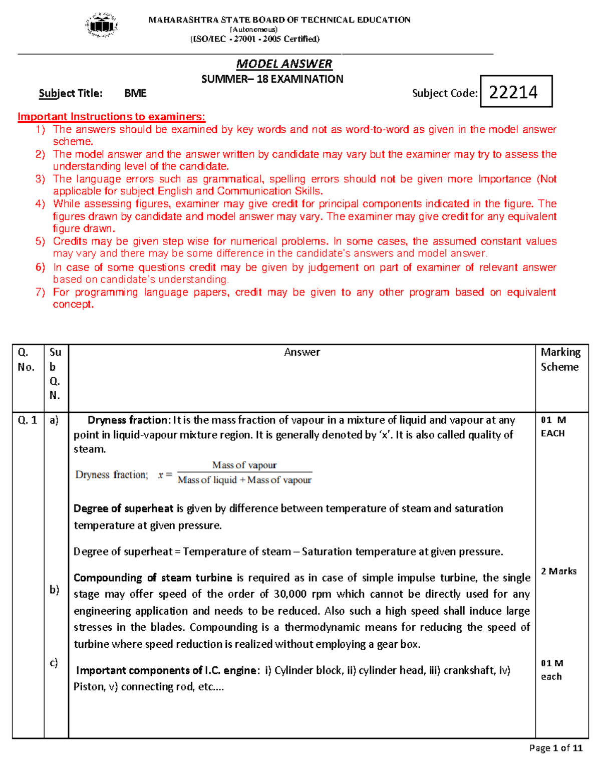 22214 2018 Summer model answer paper - (Autonomous) (ISO/IEC - 27001 ...