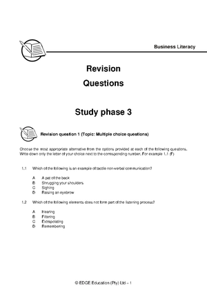 Test 1B - Past Exam Papers - C00823 - Studocu