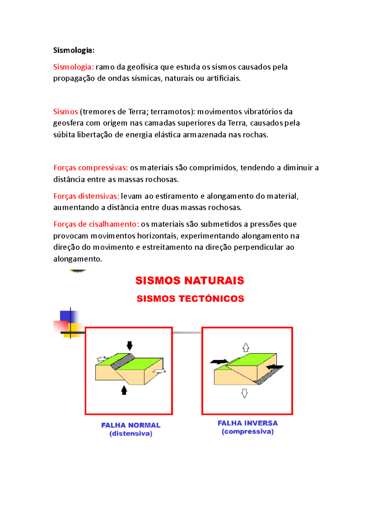 Sismologia - Resumos - Sismologia: Sismologia: ramo da geofísica que ...