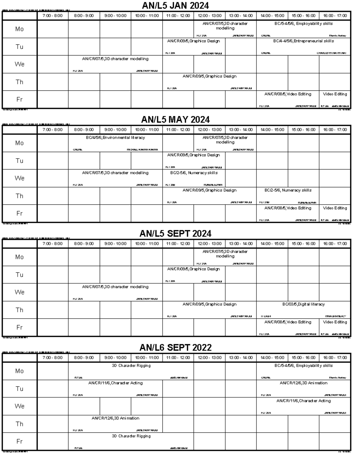 Timetable Final-updated - MOUNT KENYA UNIVERSITY, P. O. BOX 342 - 01000 ...