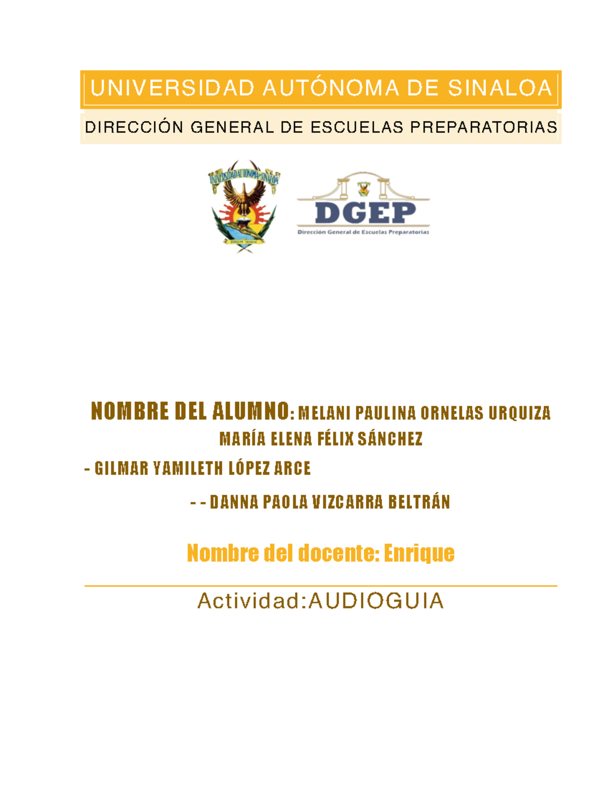 DPVB historia - Historia Mundial - UNIVERSIDAD AUTÓNOMA DE SINALOA ...