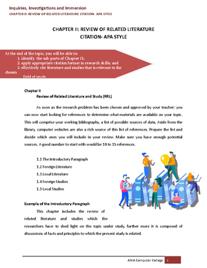 Chapter IV Presentation Analysis AND Interpretation OF DATA - CHAPTER ...