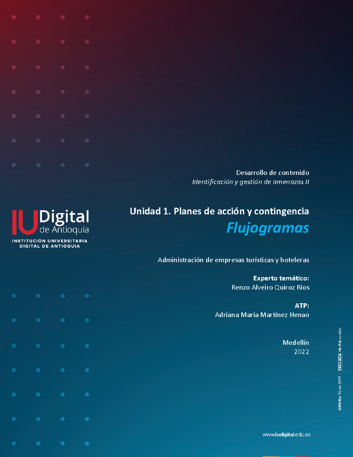 DG U1 ASST IDE GEST AMEN II 397 flujograma - Desarrollo de contenido ...