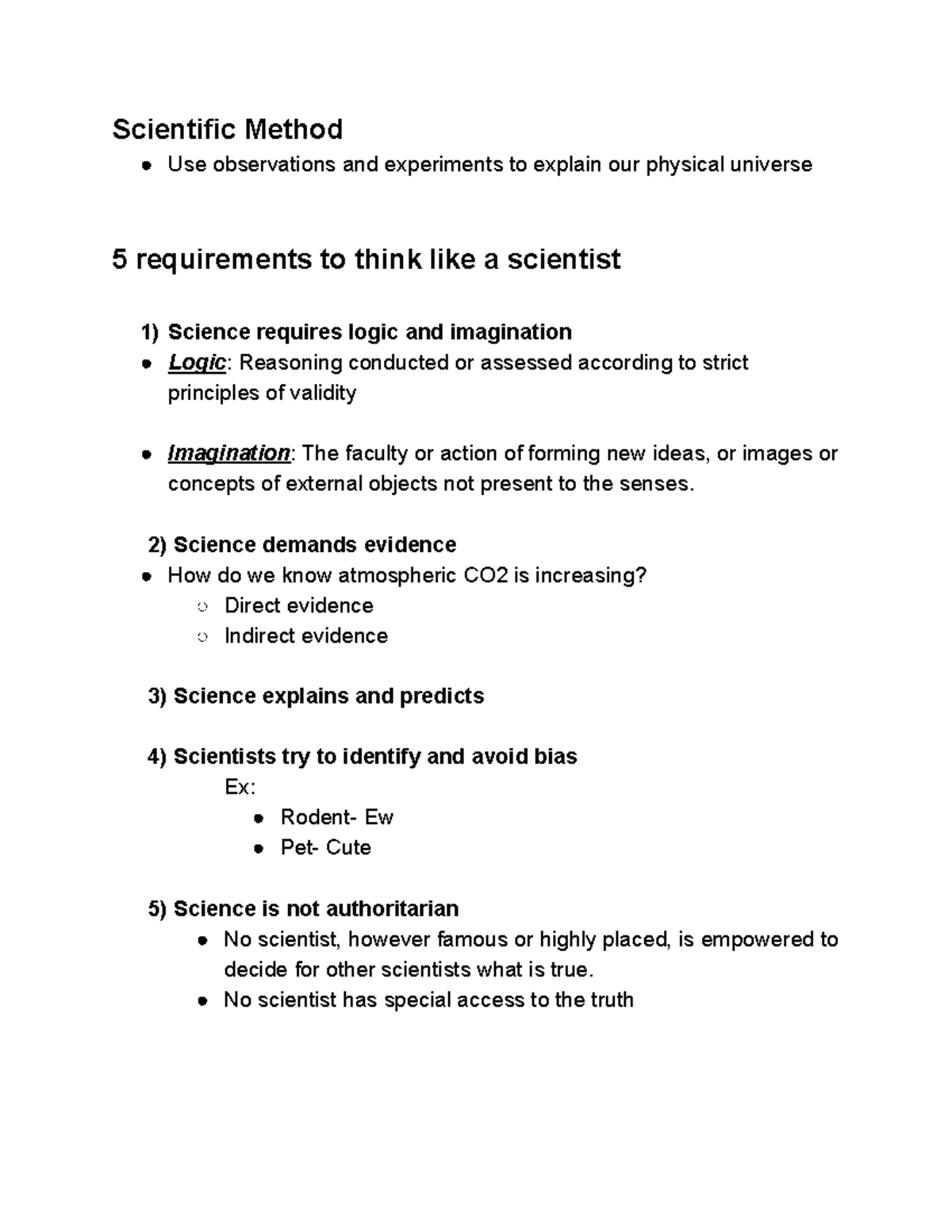 The Nature of Science Geologic time, and Earth Systems Notes I ...