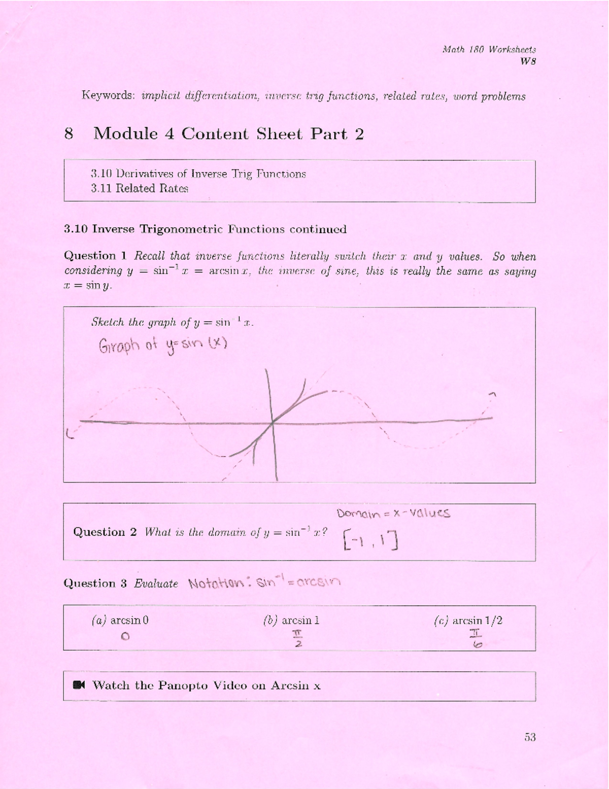 Module 4CSP2 - MATH 180 - Studocu